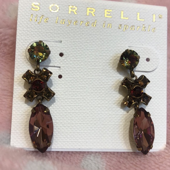 Sorrelli | Jewelry | Sorrelli Dark Jewel Crystal Danglenwt | Poshmark